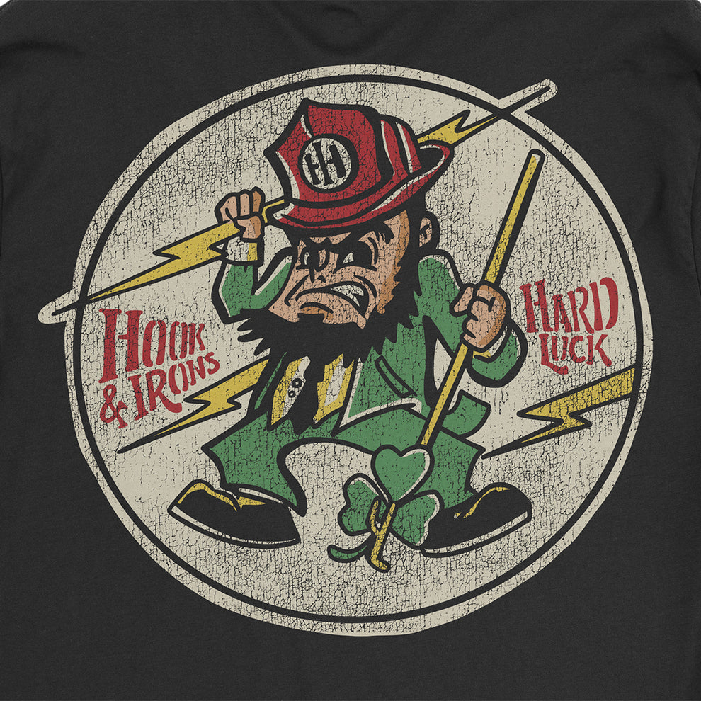 The Skewered Shamrock - Firefighter T-Shirt (Black) – Hook & Irons Co.